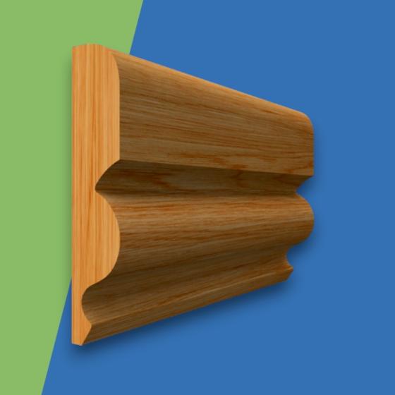 Regency Ogee Oak Dado Rail