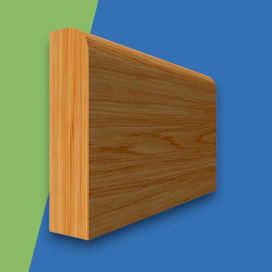 Square Edge Oak Dado Rail