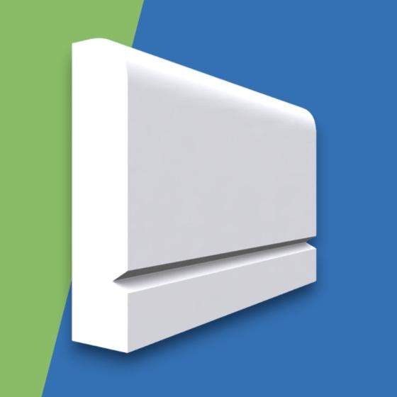 Square Edge V Grooved MDF Dado Rail