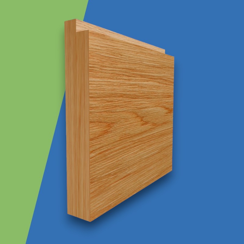 Single Step Solid Oak Skirting Board