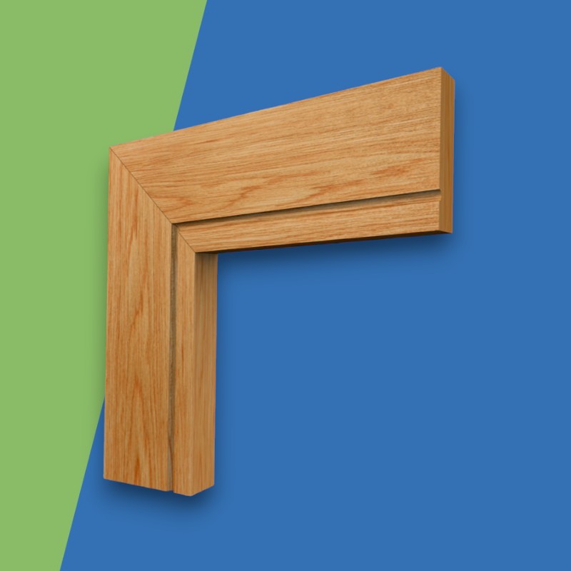 Square Edge C Grooved Oak Architrave